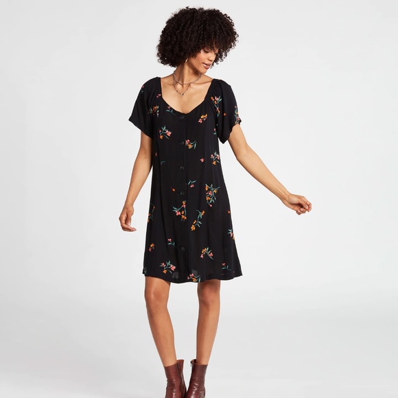 Volcom | Dresses | Volcom Bud Seriously Midi Dress | Poshmark